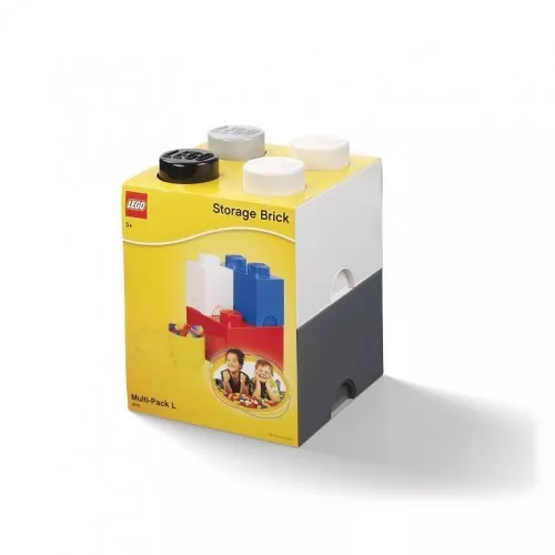 LEGO Kiegészítők 40150003 LEGO Tároló doboz 4 részes Multi-Pack, fekete ...
